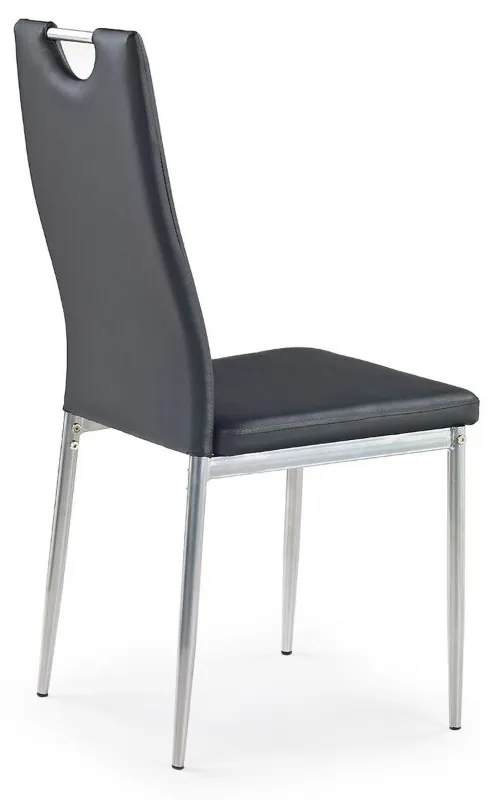 Jídelní židle Coreon, černá / stříbrná