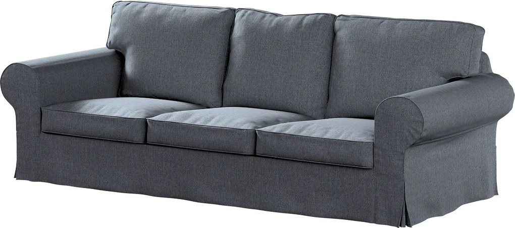 Potah na pohovku IKEA Ektorp 3-místná, rozkládací STARÝ MODEL PIXBO barva šedá látka pletený vzor