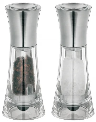 Küchenprofi set mlýnků na sůl a pepř NEW YORK, akryl/ chrom