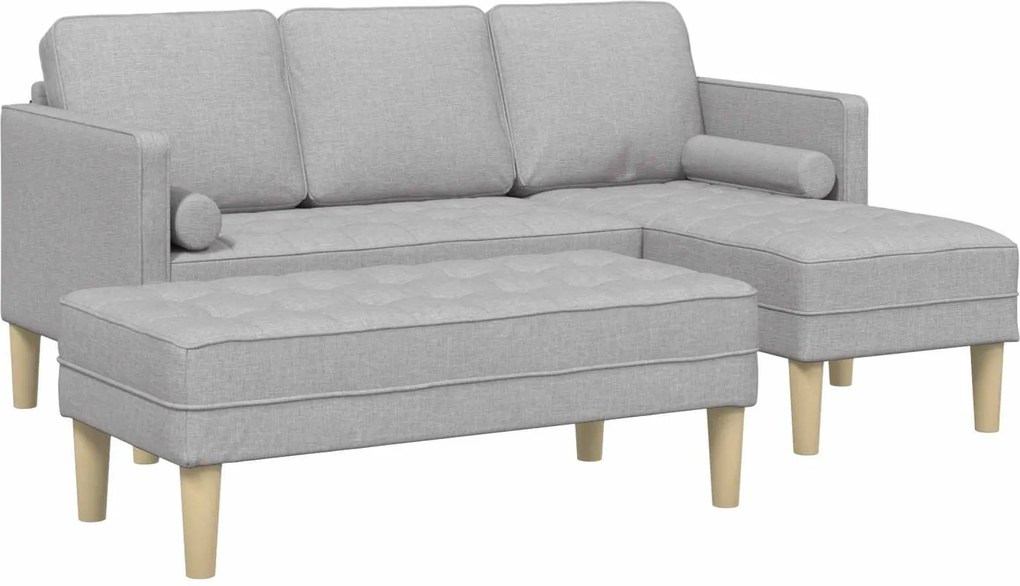Set pohovek 2 ks Oblačno šedá Polyester 3329261
