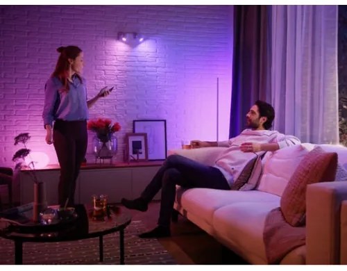 Propojovací zařízení Philips Hue BRIDGE a 3 ks LED žárovek GU10 4,3W (50W) White and Color Ambiance (2000-6500K/RGB) stmívatelné
