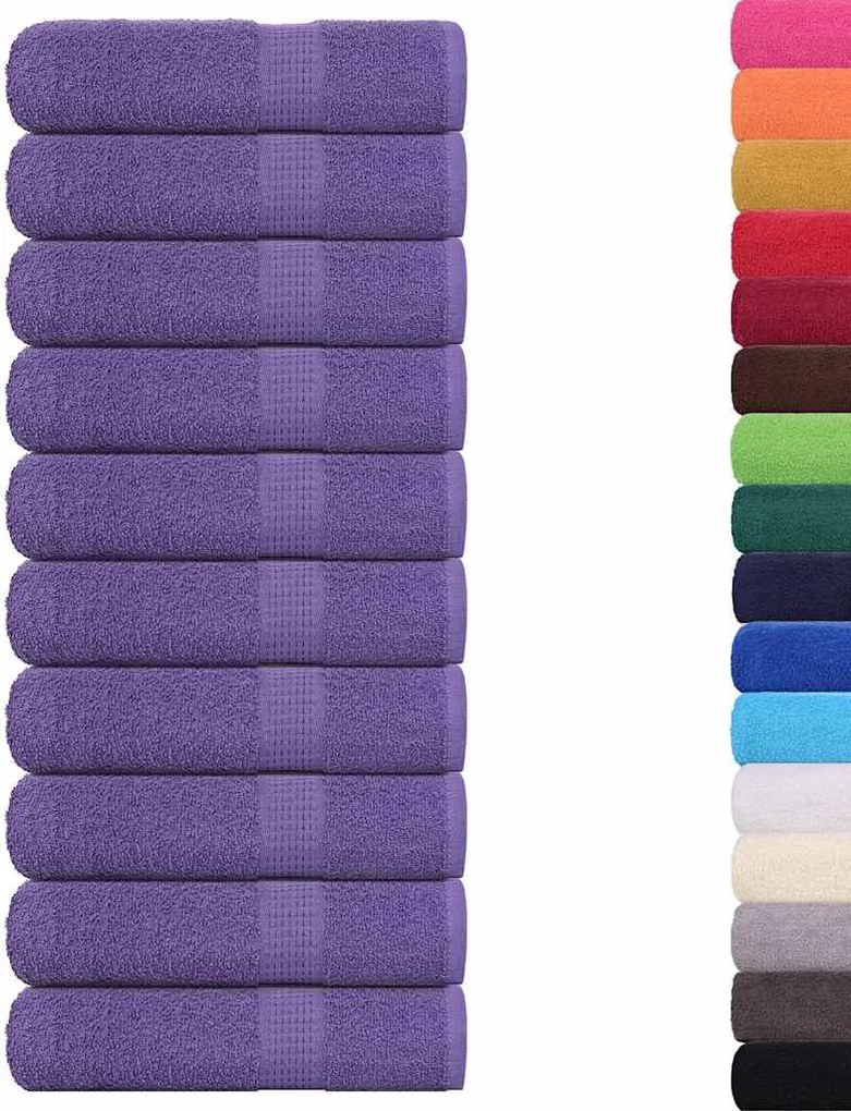 Ručníky FROGN 10 ks fialové 50x100 cm 360 g/m² 136880