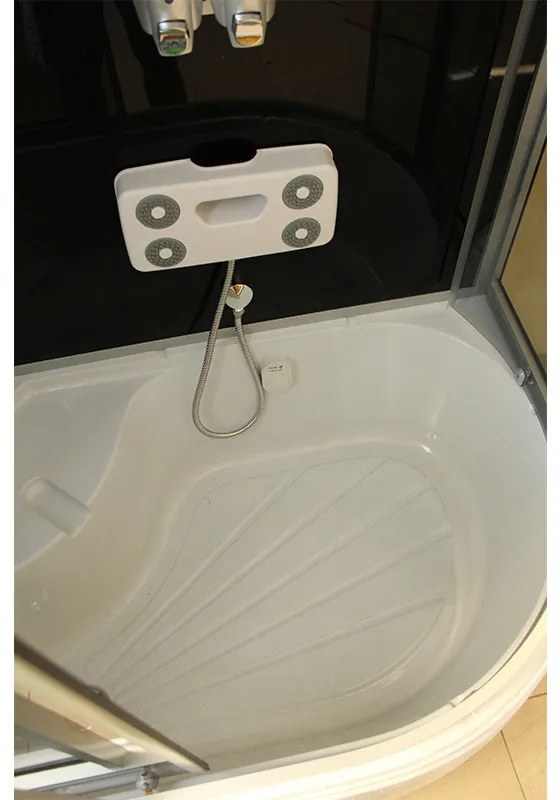 BPS-koupelny Hydromasážní box HYD-A03 120 SA L, 120x80 levý se saunou
