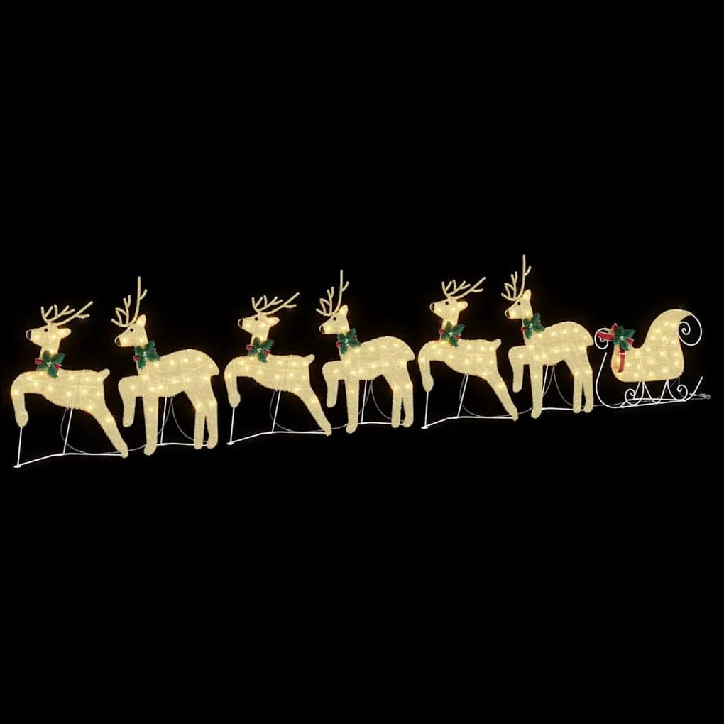 LED Sobové 7 ks Zlatá 43 x 18 x 66 cm textil 3385890