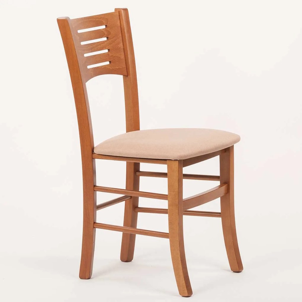 Stima Židle VERONA s čalouněným sedákem rustikál LUX cappuccino 24