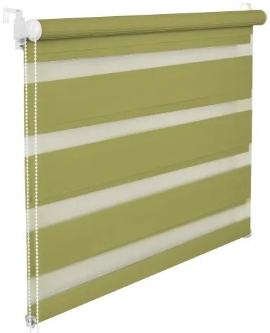 ZEBRA-SHOP Roleta DEN A NOC / MINI / STANDARD / olivová / BH 1206 Barva mechanizmu: šedá, Výška: 150, Šířka: 92