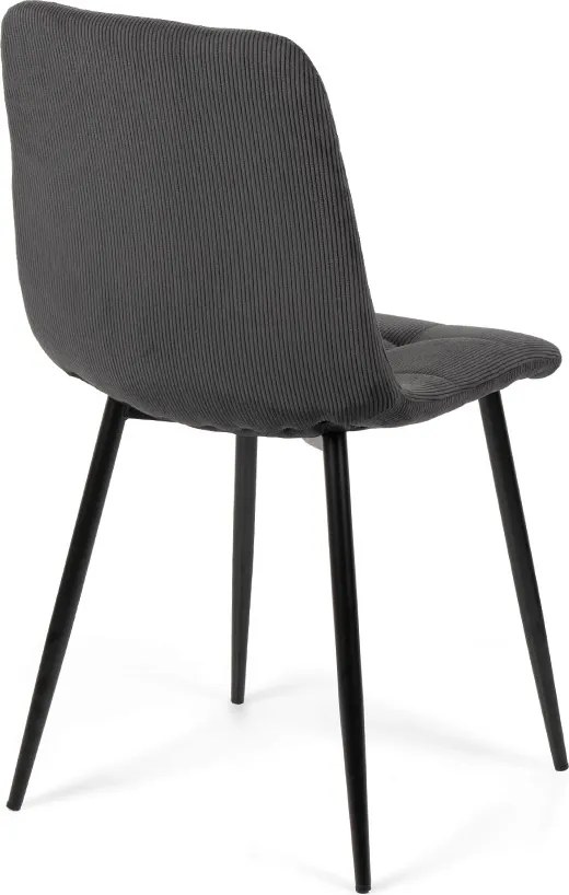 Noela Jídelní set CERAMON 120 bílý + 4x židle ARIA šedá