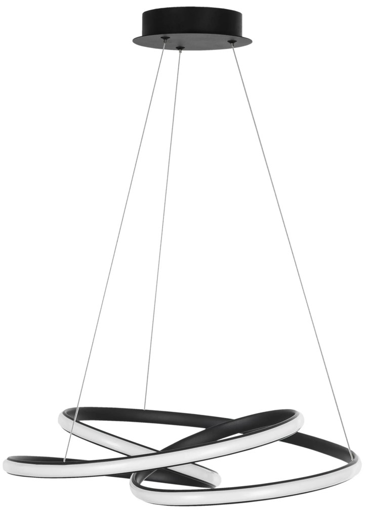 LED lustr Menton 52 černé