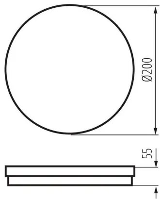 LED svítidlo Kanlux BENO ECO 12W CCT O W bílé 12W 3000K/4000K/6500K IP65 38380