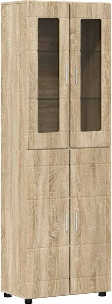 Vysoký bufet FLORIN 60 x 35 x 182 cm Sonoma dub 3397916