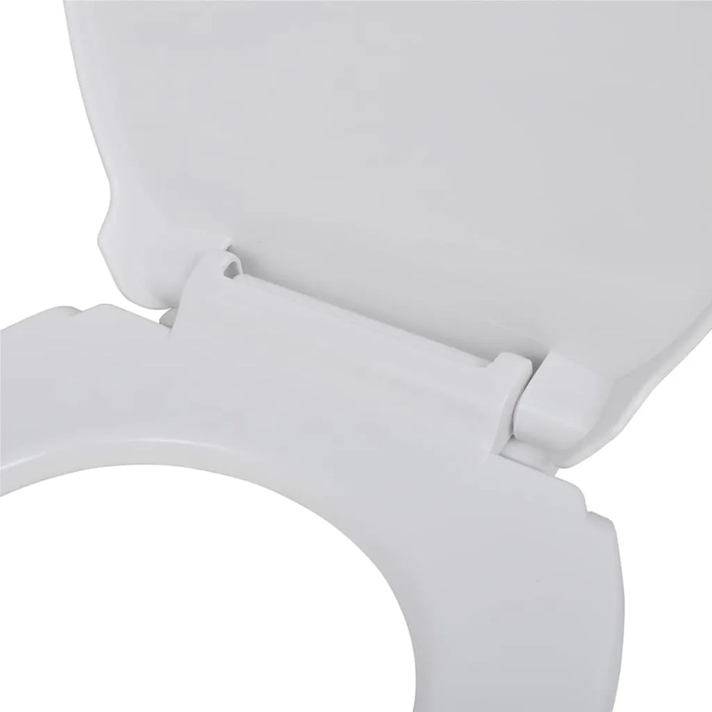 WC sedátka s funkcí pomalého sklápění 2 ks bílá plastová 275927