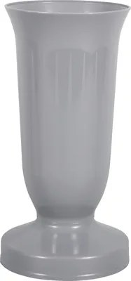 Váza hřbitovní KALICH Ø 12 cm, v. 24 cm šedá