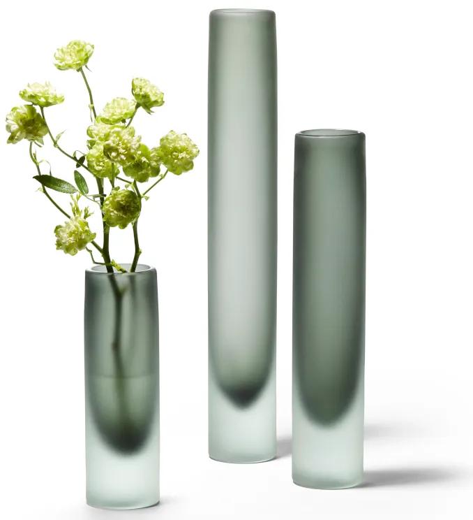 Váza nobis skleněná 30cm zelená Philippi