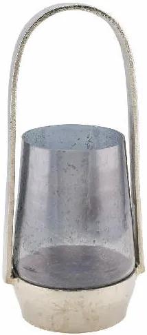 Ego Dekor Lucerna kovová, šedá, 18x15x38cm
