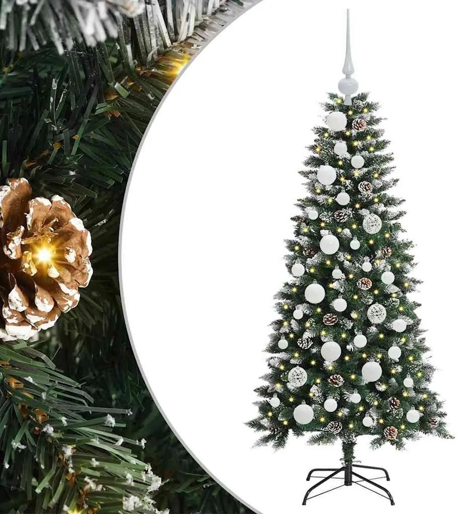 Umělý vánoční stromeček Zelená 120 cm PVC, plast a ocel 3395799