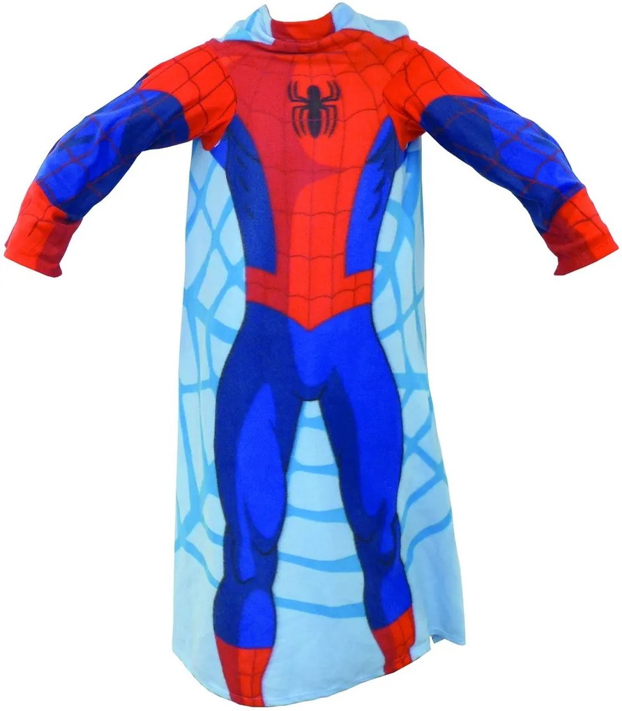 CTI Fleecová deka Spiderman s rukávy - 118x138