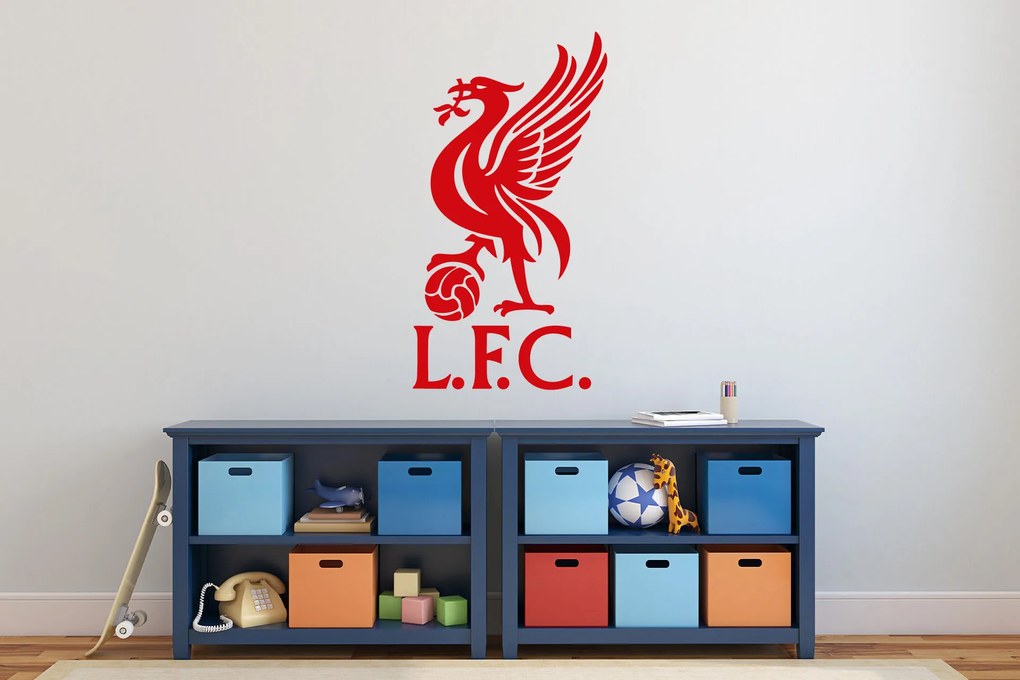 Samolepka na zeď Liverpool FC Barevná varianta: Černá, Velikost (šířka x výška): 50x92cm