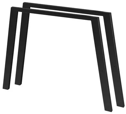 Sapho Twiga Ocelová podpěra 80 x 67 cm, černá mat VC442