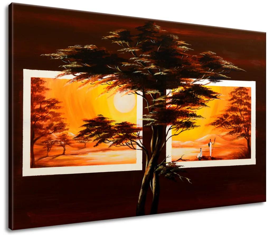 Gario Ručně malovaný obraz Úspěšný lov Rozměry: 70 x 100 cm