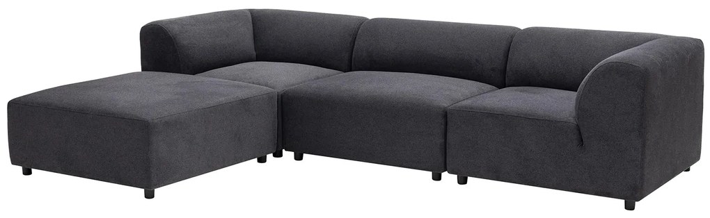 Hanah Home Rohová pohovka ALPHA antracitová levá