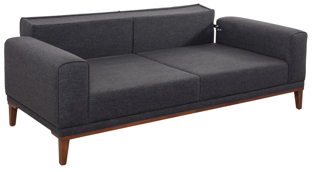 Hanah Home Dvoumístná pohovka LIONES antracitová 223 cm