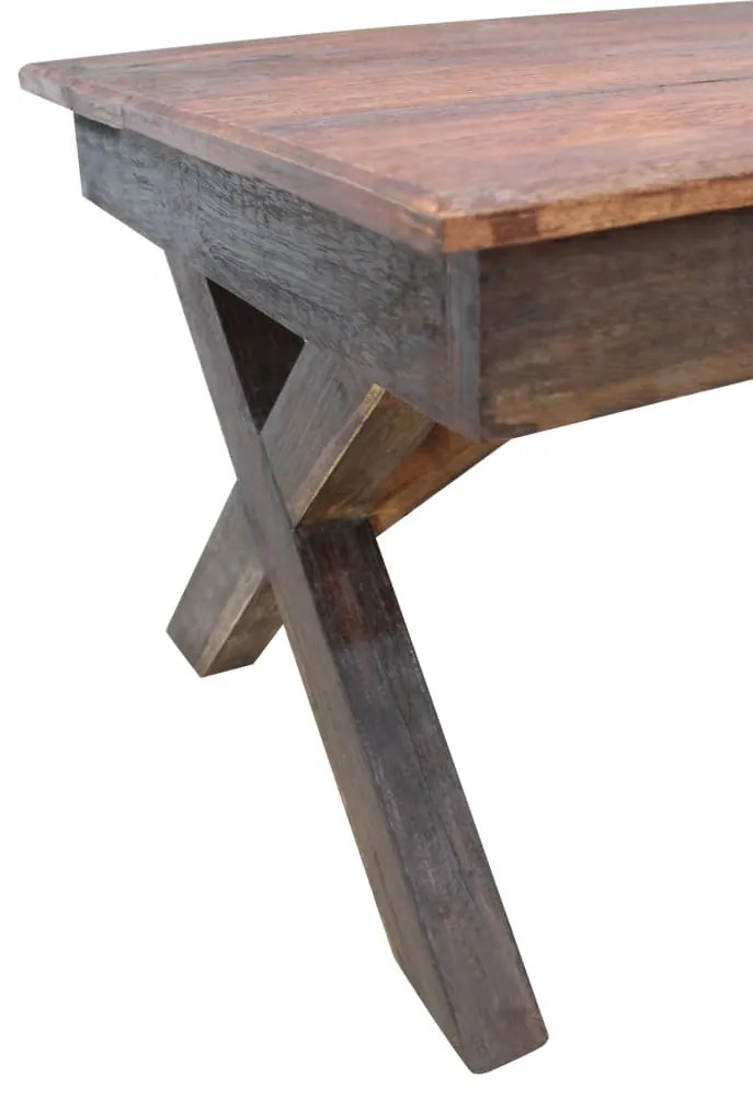 Konferenční stolek, masivní recyklované dřevo, 110x60x45 cm - Default Title