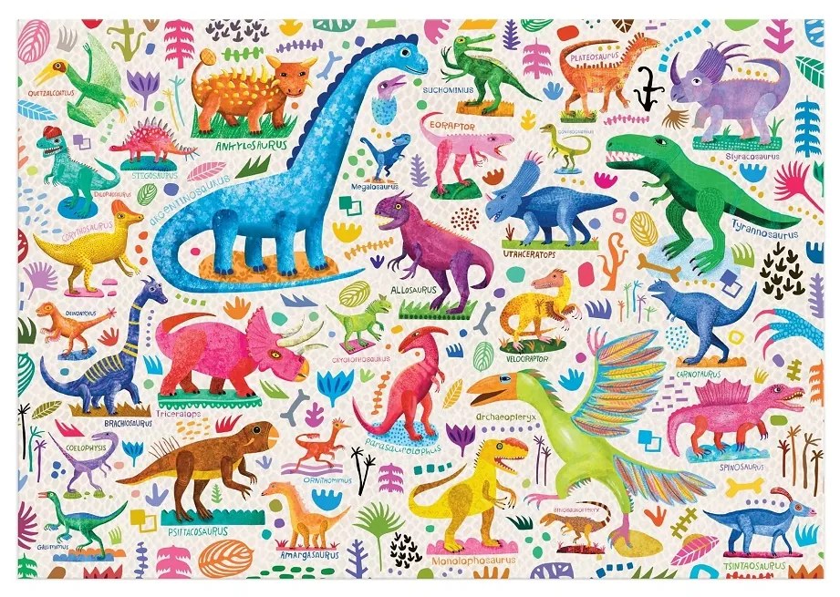 Mudpuppy Puzzle Mocní dinosauři 100 dílků