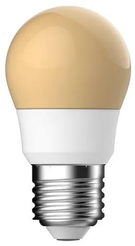 Zlatá LED žárovka NORDLUX G45 s paticí E27 a příkonem 2,9 W 2400 K