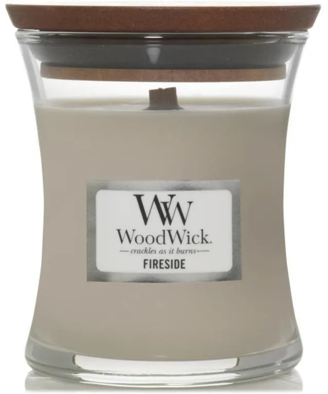 WoodWick – svíčka Fireside (Oheň v krbu) Velikost: velká 609 g