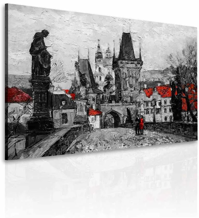 Reprodukce Praha Karlův most II Velikost (šířka x výška): 110x75 cm