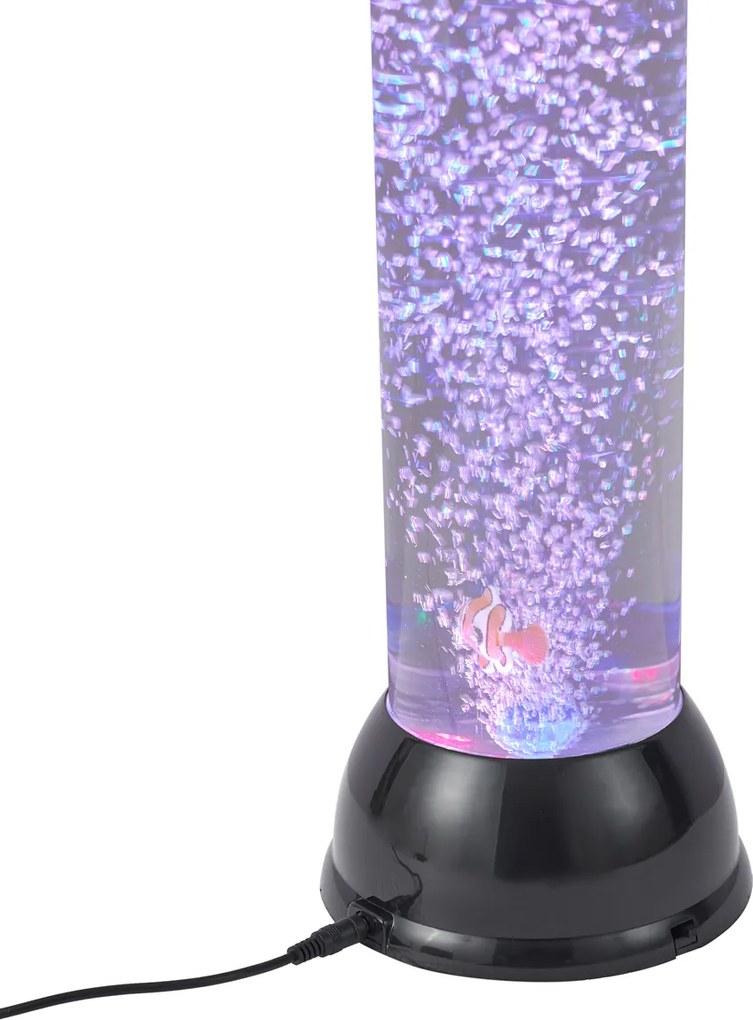 Bublinková trubice černá 90 cm vč. LED RGB - Zoop