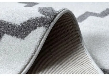 koberec SKETCH F343 Marocký jetel, Mřížka, krém šedý velikost 180x270 cm | krásné koberce cz