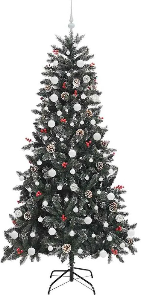 Umělý vánoční stromeček Zelená 210 cm PVC, plast a ocel 3395895