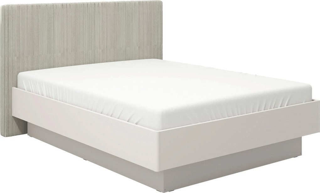 XXXLutz POSTEL, 160/200 cm, světle šedá, kašmírová Xora - Manželské postele - 000834013301