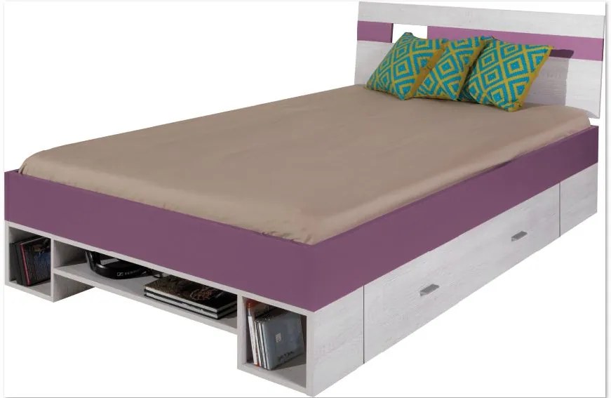 Dětská postel NETOS 18 - 125 cm - s matrací
