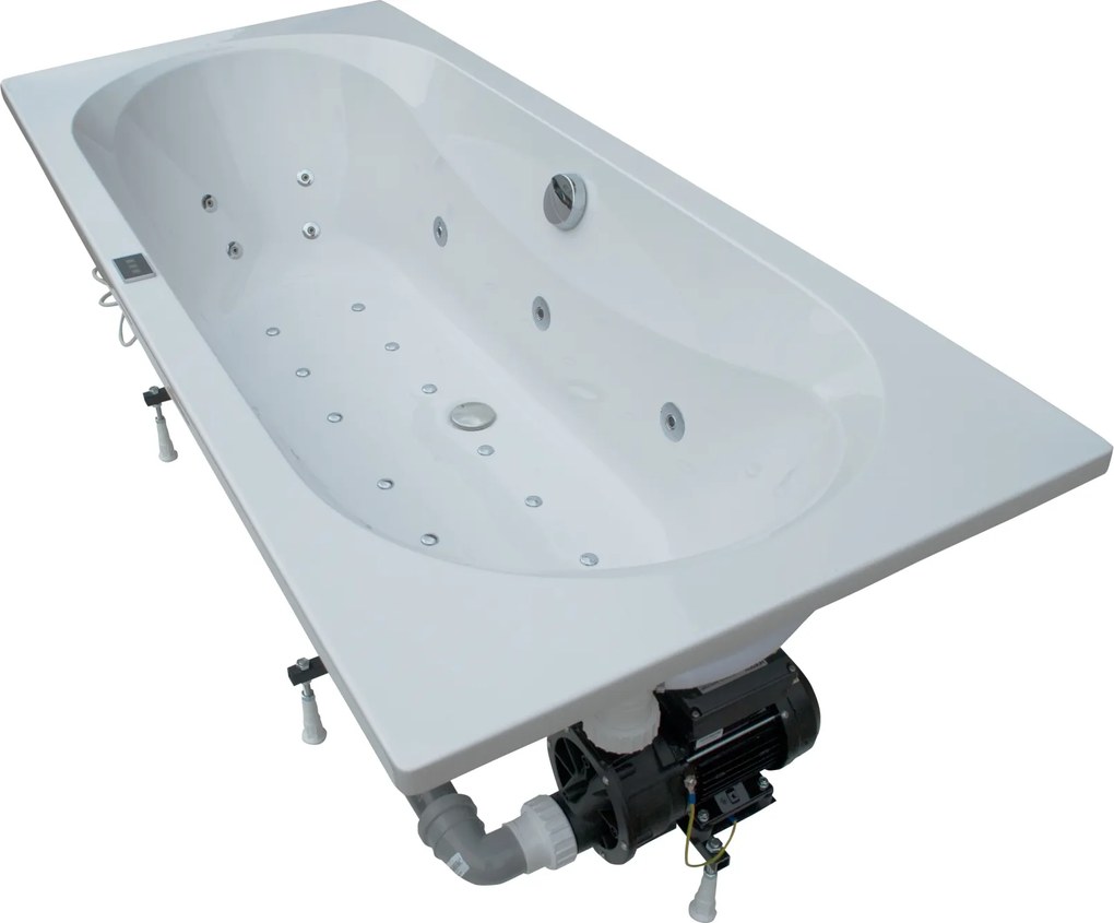 Essente ExclusiveLine ORIA DUO 170x80  obdélníková hydromasážní duo 170 × 80 cm Hydromasážní systém: BASE