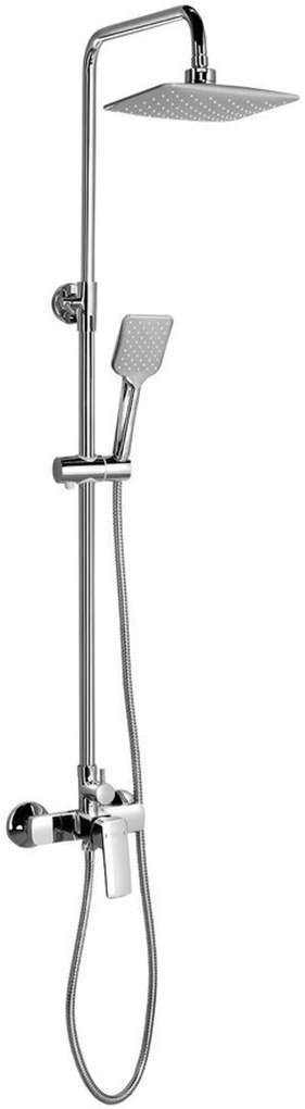 Aqualine Factor - Sprchový set s baterií, dolní připojení sprchy, chrom FC960
