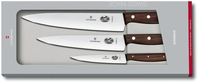 VICTORINOX Sada kuchařských nožů Wood 3 ks