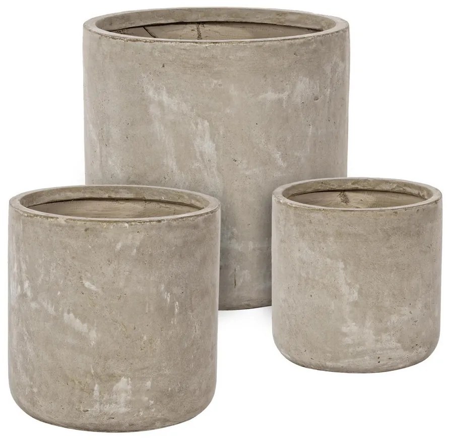 BIZZOTTO set 3 venkovních květináčů SAND světlá 0790564