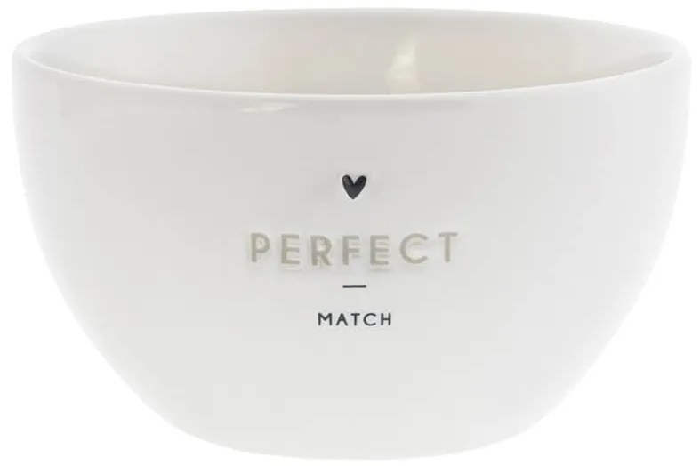 Bastion Collections Keramická miska Perfect match 300 ml, bílá barva, keramika