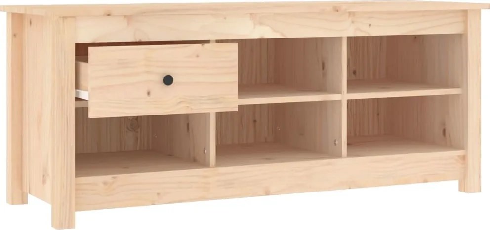 vidaXL Botník 110 x 38 x 45,5 cm masivní borovice [814594] Barva: Šedá