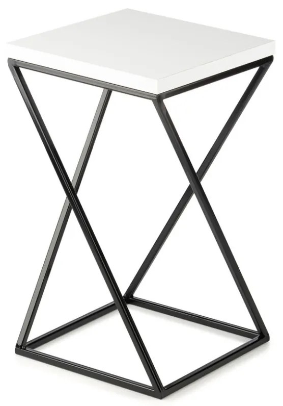 Květinový stojan LOFT II 40 cm černý/bílý