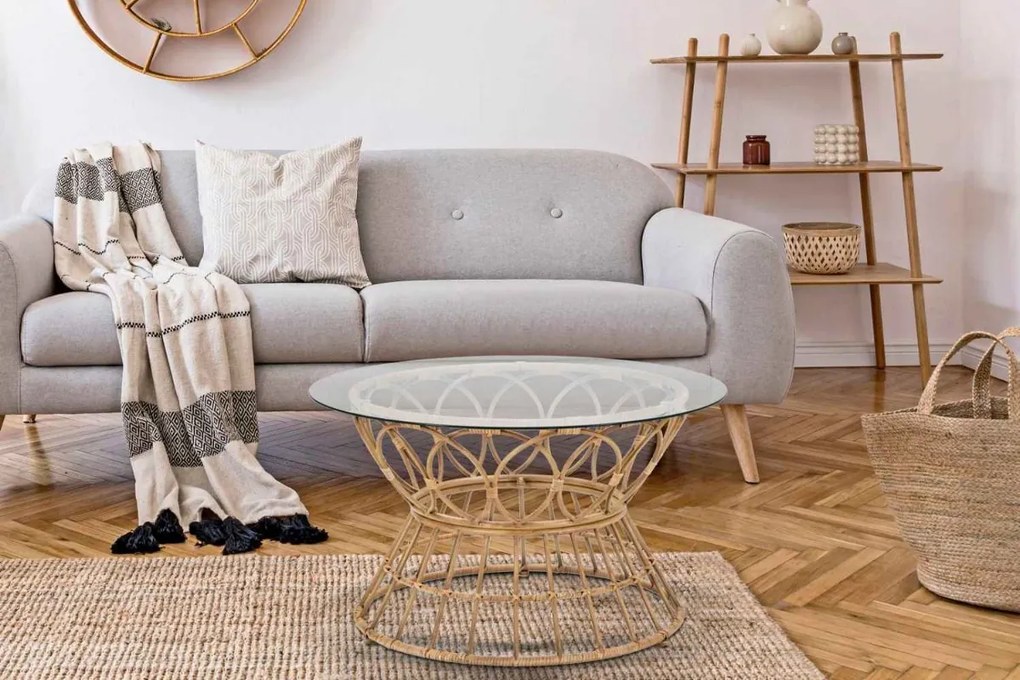 Designový konferenční stolek Gennipha 75 cm hnědý