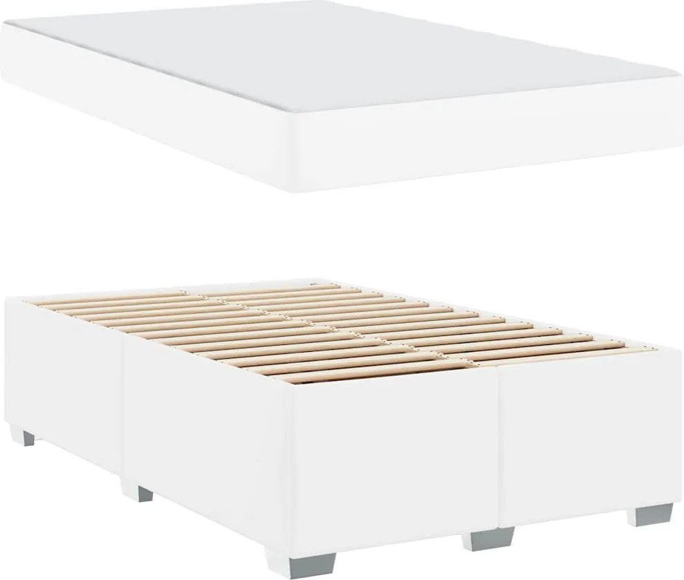 Rám postele Bílá 120 x 200 cm PVC 3399235