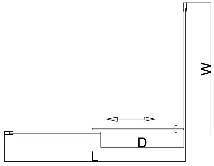 BPS-koupelny Obdélníkový sprchový kout HYD-OK202C 120x90 zlatý/transparent - bez vaničky