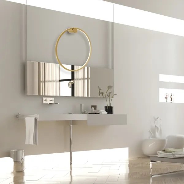 LED Nástěnné svítidlo SATURNO LED/25W/230V pr. 50 cm IP44 zlatá