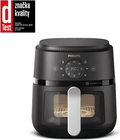 Philips 2000 Series Airfryer 2000 series, objem 4,2 l (stříbrná) NA221/00