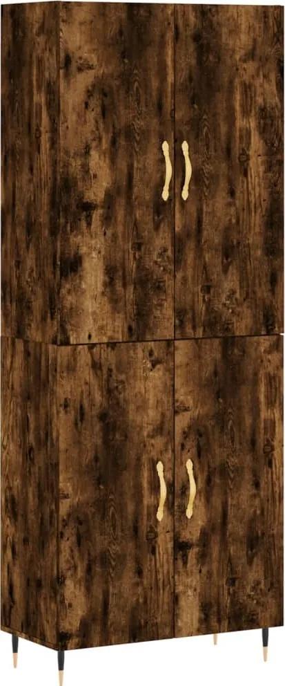 vidaXL Skříň highboard 69,5 x 34 x 180 cm kompozitní dřevo [3195664] Barva: šedá sonoma