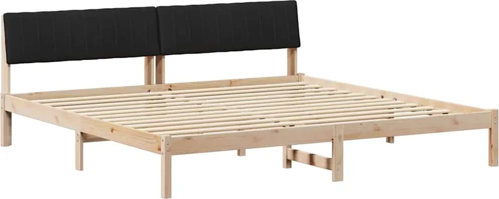 Rám postele Hnědo-černá 200 x 200 cm Masivní borovicové dřevo 3394350