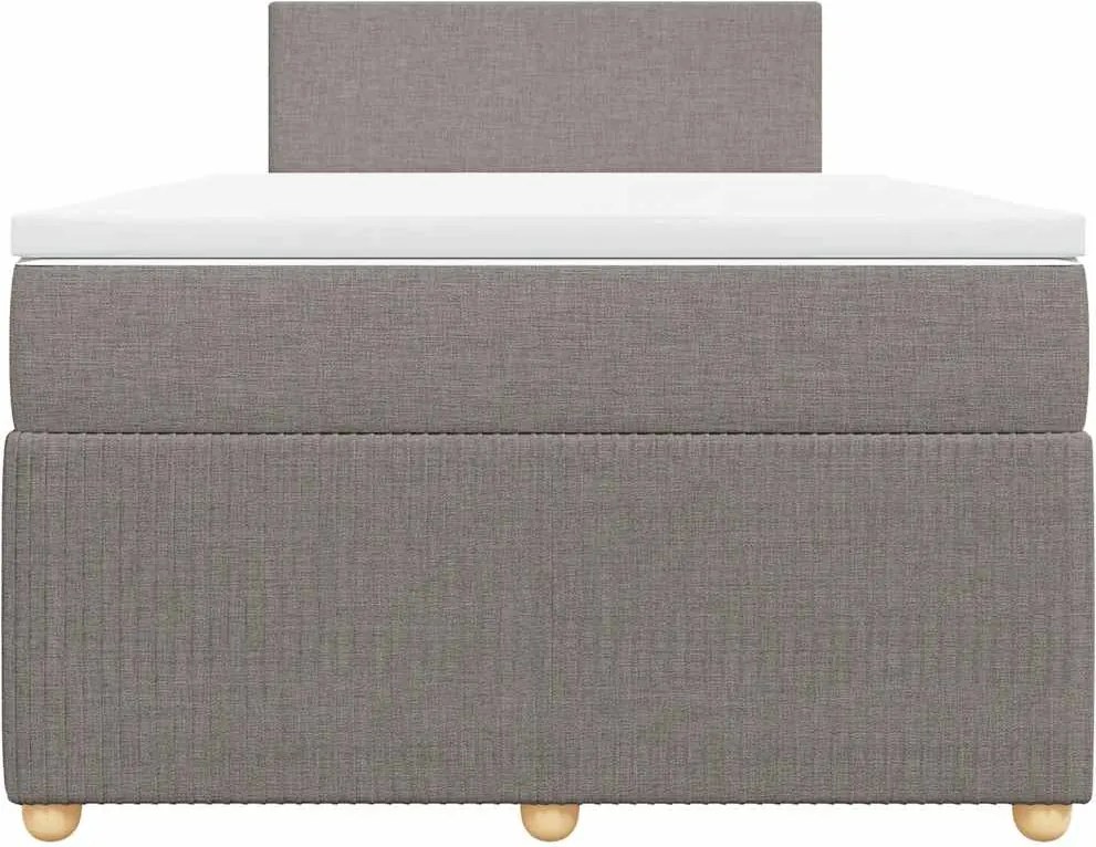 Box spring postel s matrací taupe 120x200 cm textil 3289720
